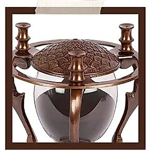 Abbas Nautical Antique Brass Hour Glass Sand Timer Antique Black Sand Home & Office Decoration Timer