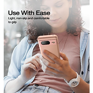 WeLoveCase for Google Pixel 8 Case, 3 in 1 Full Body Heavy Duty Protection Hybrid Shockproof TPU Bumper Phone Case for Google Pixel 8, Rose Gold