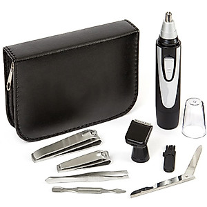 Urban Gent Esq. Ear and Nose Hair Trimmer Beard 8 Piece Mens Grooming Kit