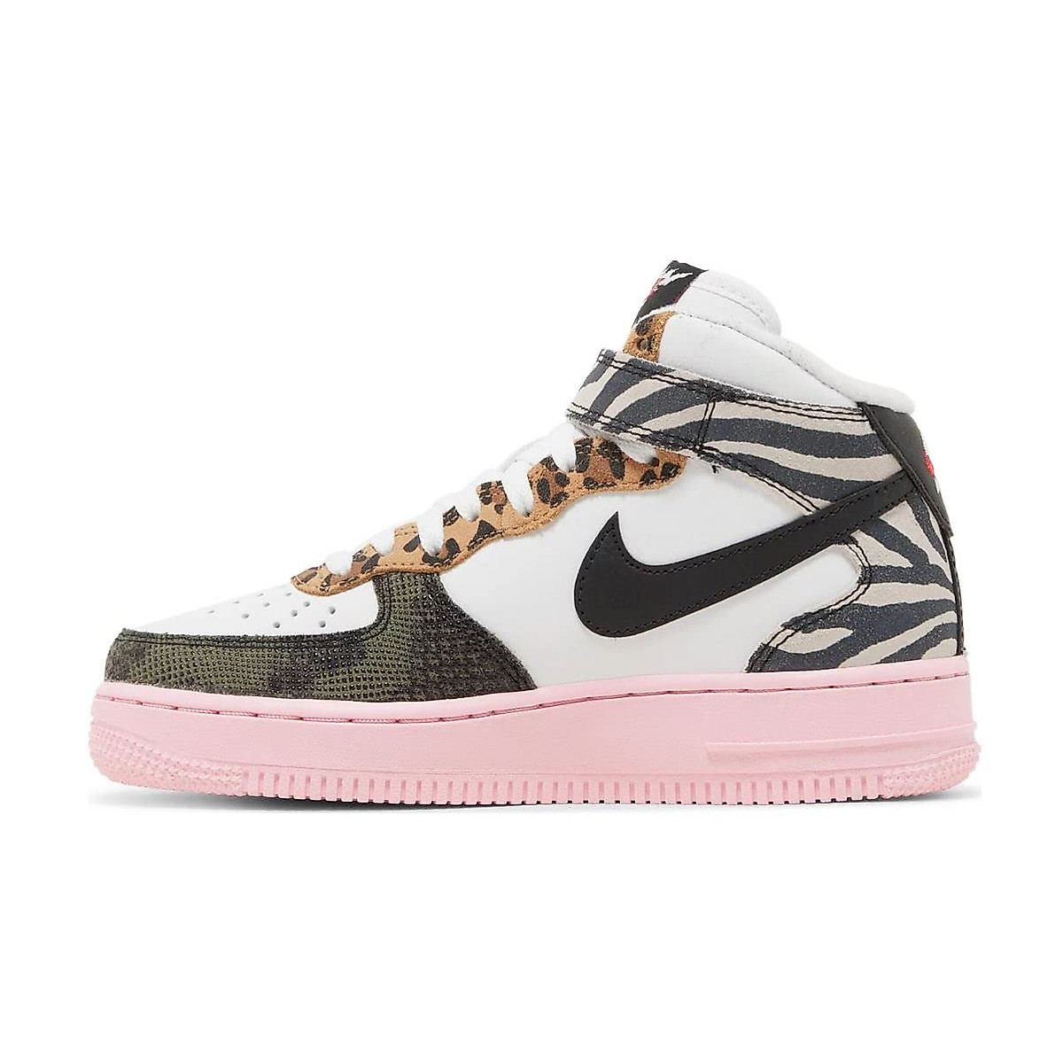 Nike AIR Force 1 '07 MID White/Black-Soft Pink DZ4841 100 Women's Size 5
