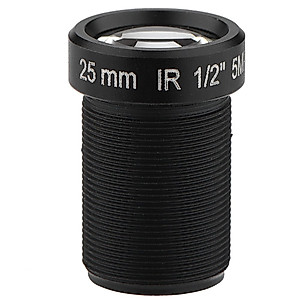 25mm CCTV Camera Lens Super Clear 5 Million Pixels 1/2'' Security Camera Lens for XiaoMi, for Firefly, for SJCAM and Other IP Cameras Default