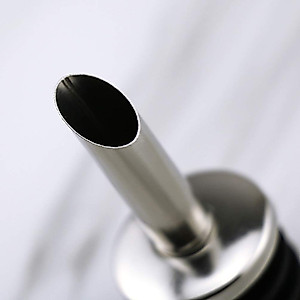 Cabilock Pour Spouts Oil Bottle Oil Dispenser Spout 5pcs Stainless Steel Oil Pourers Spout Oil Dispenser Bottle Spouts with Covers for Pours Vinegar Wine Random Color Pour Spouts