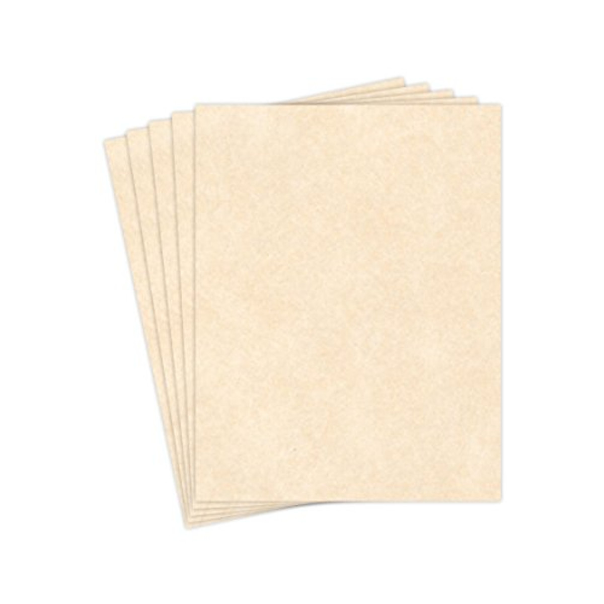 Natural Stationery Parchment Recycled Paper | 65Lb Cover Cardstock | 8.5” x 11” Inches | 50 Sheets Per Pack