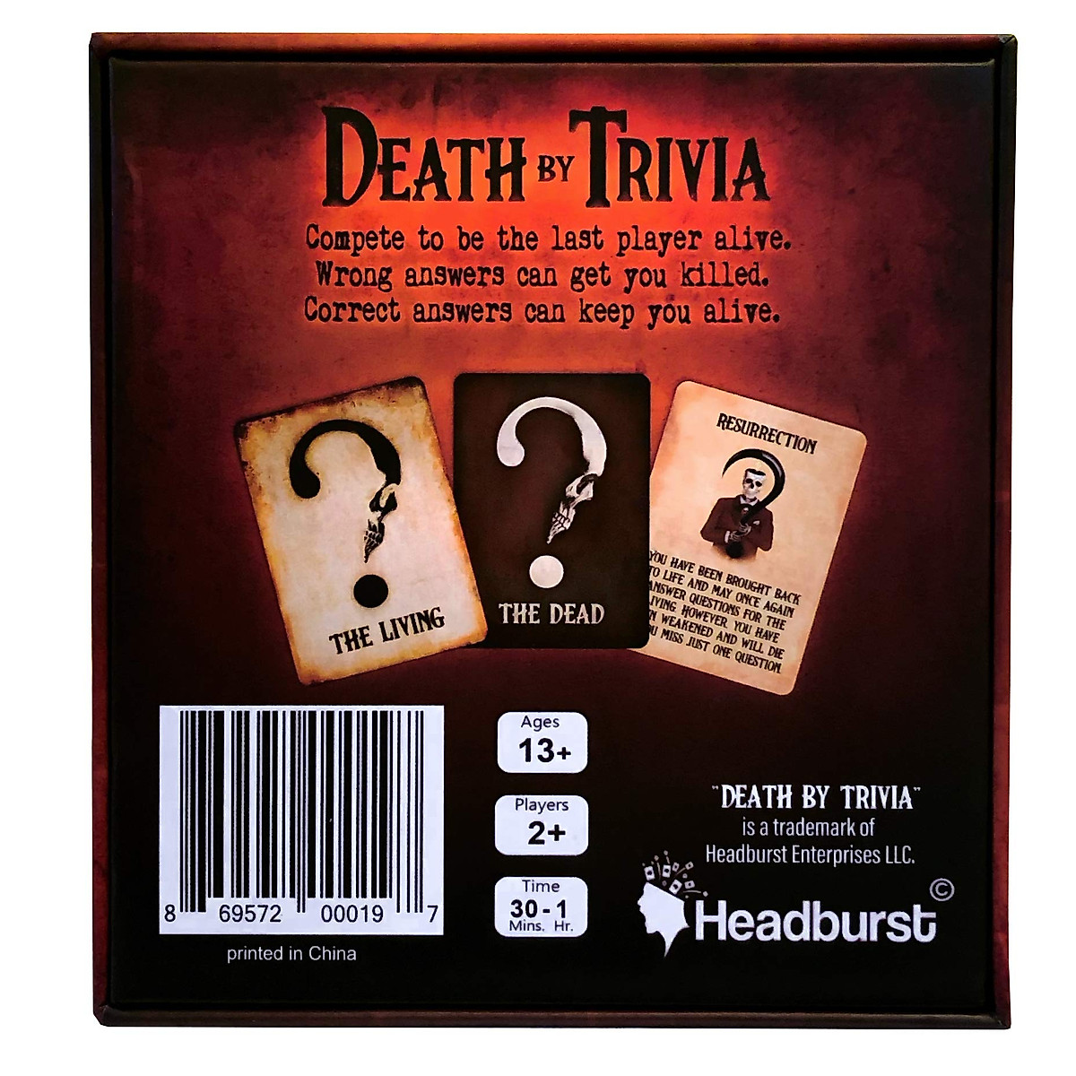 Death by Trivia - A Party Game with A Killer Twist