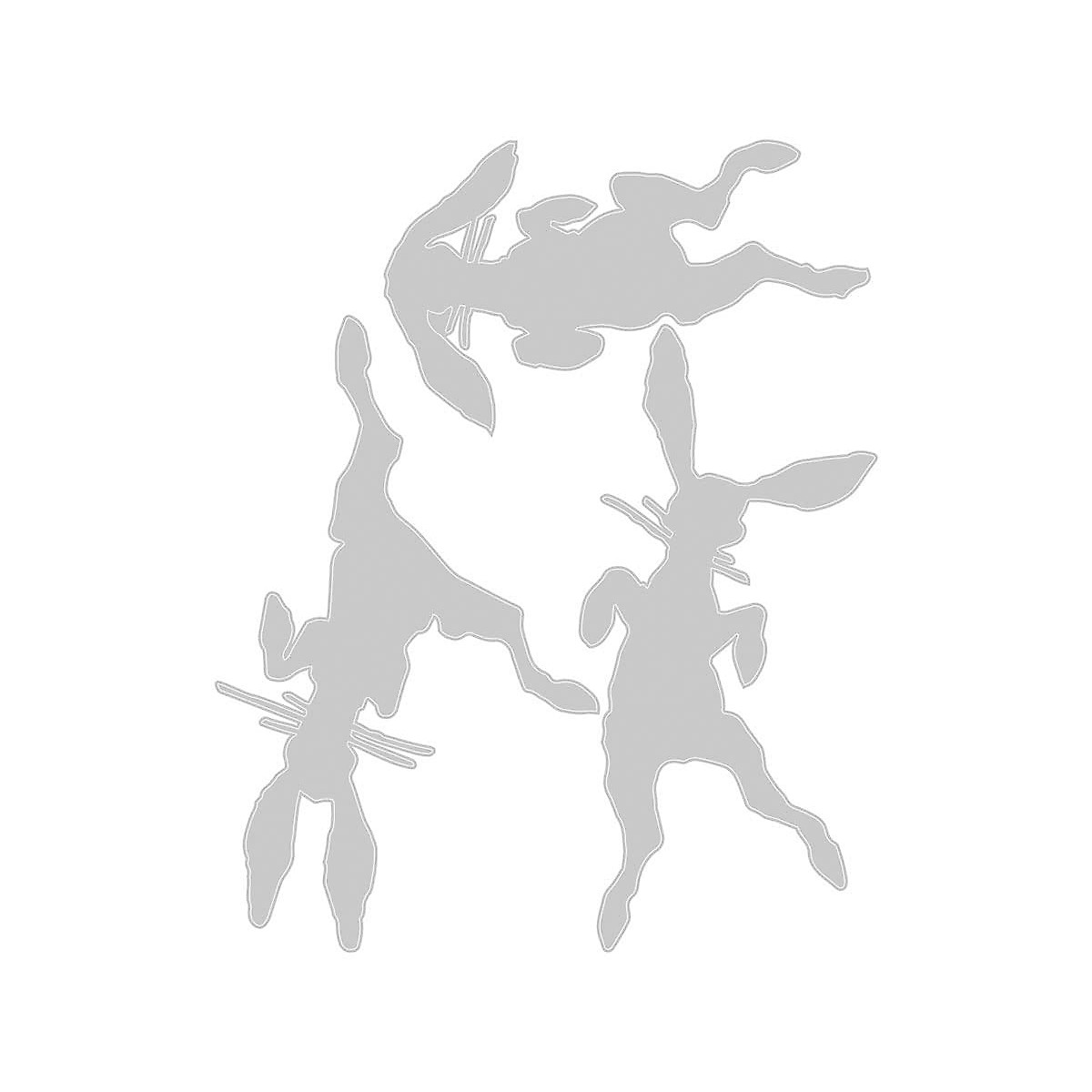 Sizzix Thinlits Die Set 3 Pack Bunny Hop by Tim Holtz, Multicolor