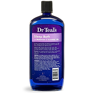 Dr Teal's Foaming Bath Variety Gift Set (2 Pack, 34oz Ea.) - Relax & Relief Eucalyptus & Spearmint, Melatonin Sleep Bath - Essential Oils Blended with Pure Epsom Salt Eases Aches & Aids in Sleep