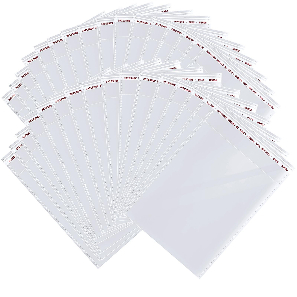 11” x 14” Large Resealable Cellophane Bags 500 pcs Self Sealing Clear Bags for Packaging Products Self-adhesive Clear Plastic Bags for Clothes, T-shirts, Pants and Gifts, Small Business Shipping Bags