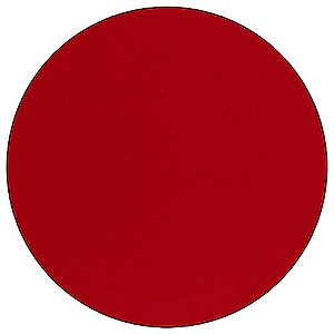 Flash Furniture Wren 48'' Round Red Thermal Laminate Activity Table - Height Adjustable Short Legs
