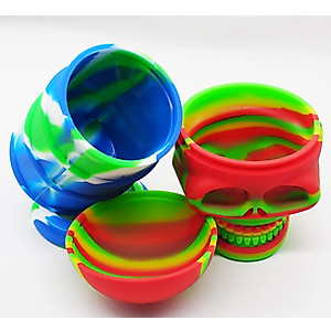 vitakiwi 2PCS 500ml Large Silicone Concentrate Containers Non-stick Food Storage Jars (E)