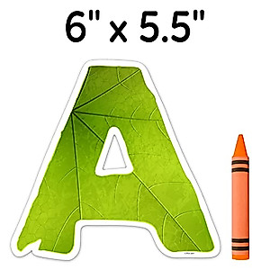 Creative Teaching Press Leaves Punch-Out Letters for Classroom – Essential Homeschool Supplies – Top Back To School Supplies (0300), Green Leaves