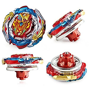 HaoKenai B-201 Zest Achilles Xiphoid Excalibur 1-Piece Two-Way Launcher, Bey Battle Burst Battling Tops with Launchers Set, Burst quadrive Gyros for Boys Kids Birthday Party Idea Gift