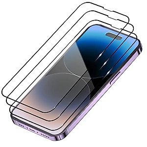 iPhone 14 Pro Max Screen Protector,3 Pack 14 Pro Max Screen Protector Tempered Glass Compatible With iPhone 14 Pro Max, Sensor Protection,Dynamic Island Compatible,Case Friendly Tempered Glass Film,[9h Hardness]