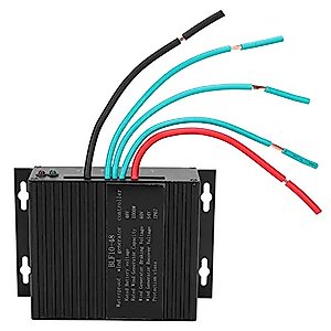 EBTOOLS Wind Turbine Controller, IP67 Waterproof Wind Turbine Generator Controller, 1000W/DC60V Battery Charging Regulator, Small Size and Good Heat Dissipation Wind Turbine System.