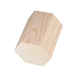 SEWACC 8 pcs Hexagon Compartments Organizers Multi Planter Toothbrush Color Holder Tube Wood Unpainted Unfinished Bedroom DIY Stand Stationery Crafts Pot Cosmetic Vase