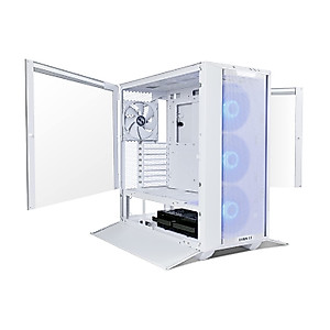 LIAN LI Lancool III RGB White Aluminum/SECC/Tempered Glass Gaming Case with 4 × 140 PWM Fans (ARGB)- LANCOOL 3R-W