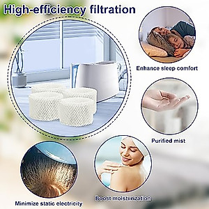 Horyliin 4 Pack Humidifier Filters Replacement for Vicks Kaz WF2 Cool Mist Filters Kaz3020 Vicks V3100 V3500 V3500N V3600 V3800 V3850 V3900 VEV320 and Honeywell HCM-300T HCM-315T HCM-350