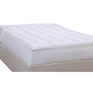 LCM Home Fashions 500TC Damask Stripe Mattress Pad, Full