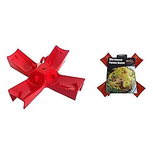 Microwave Baked Potato Maker BPA Free Plastic Cook Up to 4 Potatoes in Minutes