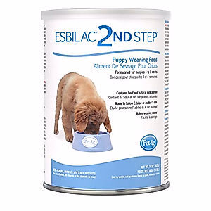 PetAg Esbilac 2nd Step Puppy Weaning Food - With Natural Milk Protein, Vitamins, and Minerals for 4-8 Week-Old Puppies - 14 oz Powdered Mix