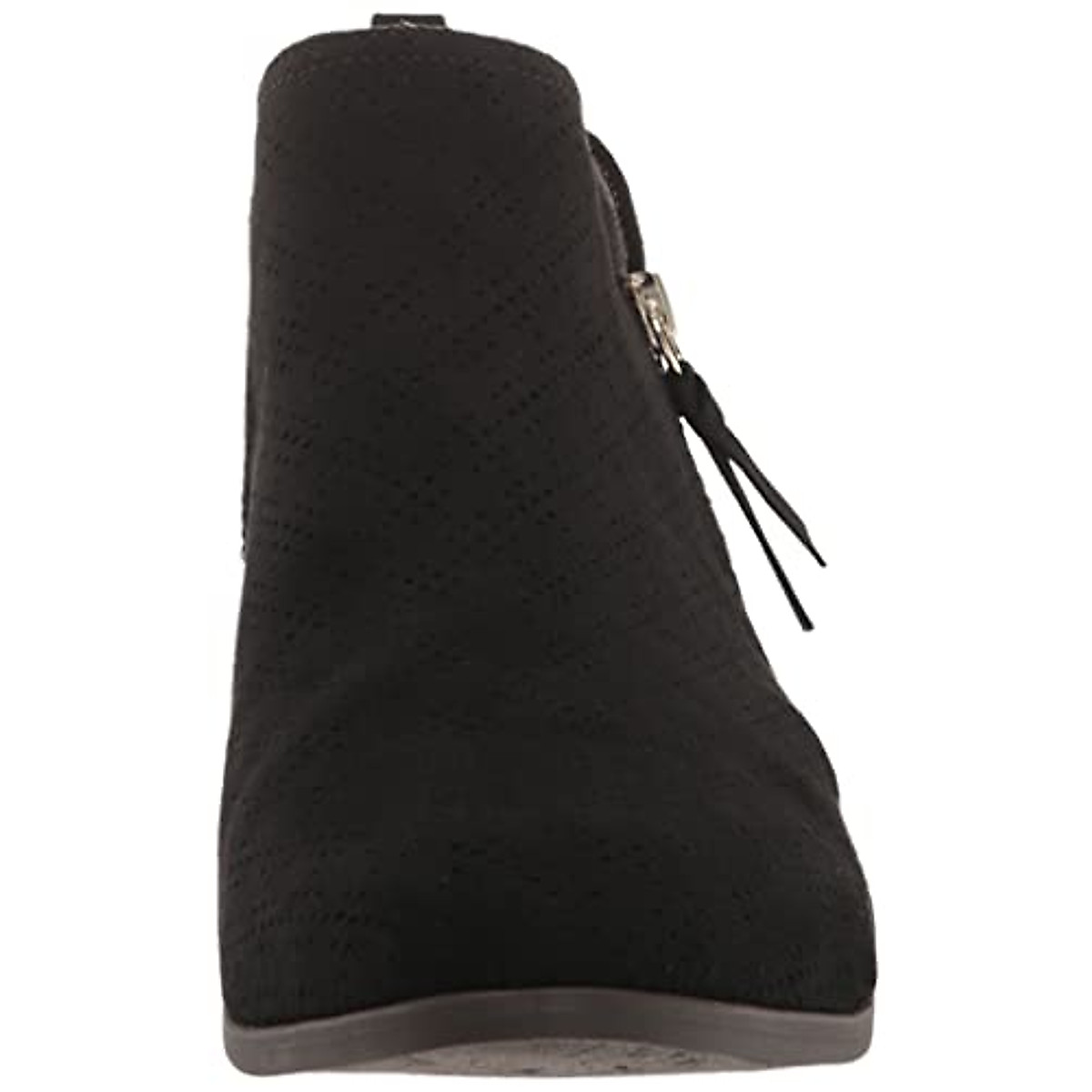 Dr. Scholl's Shoes Women's Rate Zip Ankle Boot Black Microfiber 9 W