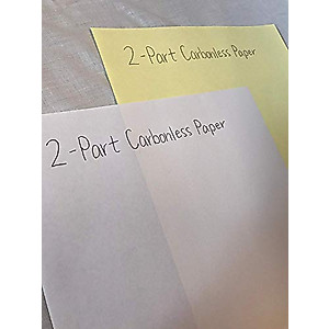 Carbonless Paper 2-part 1 Ream / 500 Sheets (250 Sets) Bright White / Canary 8 1/2 X 11 by Excel Glatfelter