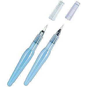 Pentel - Aquash Water Brush Medium Point & Small Point 2 Pens Profesional Arts Value Set