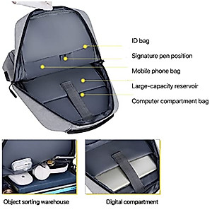 HONTUBS Sports backpack schoolbag (Blue)