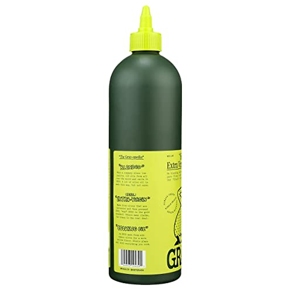 Graza "Sizzle" Extra Virgin Olive Oil. Peak Harvest Cooking Oil. Single Farm Spanish EVOO. 25.3 FZ (750 ML) Squeeze Bottle