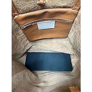 Taylor Tote Shoulder Bag Soft Italian Leather (Brown)