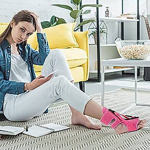 2 Pack Plantar Fasciitis Night Splint, Upgrade 3 Adjustable Straps Plantar Fasciitis Relief Night Splint for Women & Men, Relief Brace for Plantar Fasciitis Relief, Achilles Tendonitis and Foot Drop (Black/Blue/Purple/Pink)