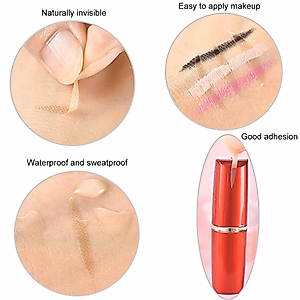 BlingKingdom 1200pcs Self-Adhesive Invisible Double Eyelid Tape Eyelid Lift Strips Instant Eyelid Stickers Eye Tapes Fiber for Hooded Droopy Uneven Mono-eyelids with Fork Rods and Tweezers