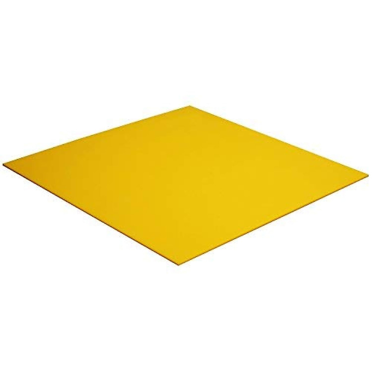 Acrylic Plexiglass Sheet 1/8” Thick Lucite Plastic Board for DIY and Art Projects, Décor and Home Improvement Weather and UV Resistant Glass Replacement 12" x 12" Pre-Cut Plexiglass Sheets(Yellow)