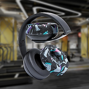 WC SweatZ Protective Earpad Covers Made by WC | Fits Beats Studio 3 & 2 (Does Not Fit Beats Solo) / Bose QC35 & 35II / Bose 700 & More | Sweatproof & Easily Washable | 90's Black