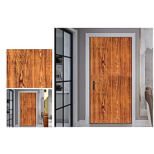 HDSticker Self Adhesive Orange Oak Wood Contact Paper for Cabinets Shelves Table Kitchen 15.7x117 Inches