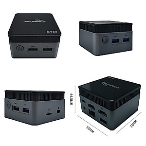 youyeetoo Mini PC,11th Gen 10nm N5105 Portable Tiny Computer Intel, 8GB RAM 256GB NVME SSD Mini Desktop Computer, Micro Computer with Dual HDMI 4K, WiFi 5, BT4.2, Slient Cooling Fans
