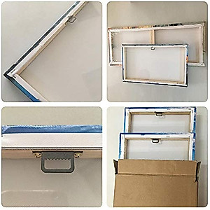 Wall Art 3D Window View Waterfall Abstract Canvas Wall Pictures Framed Scandinavian Wall Art Frames Gallery 50x40cm/20x16in With Frame