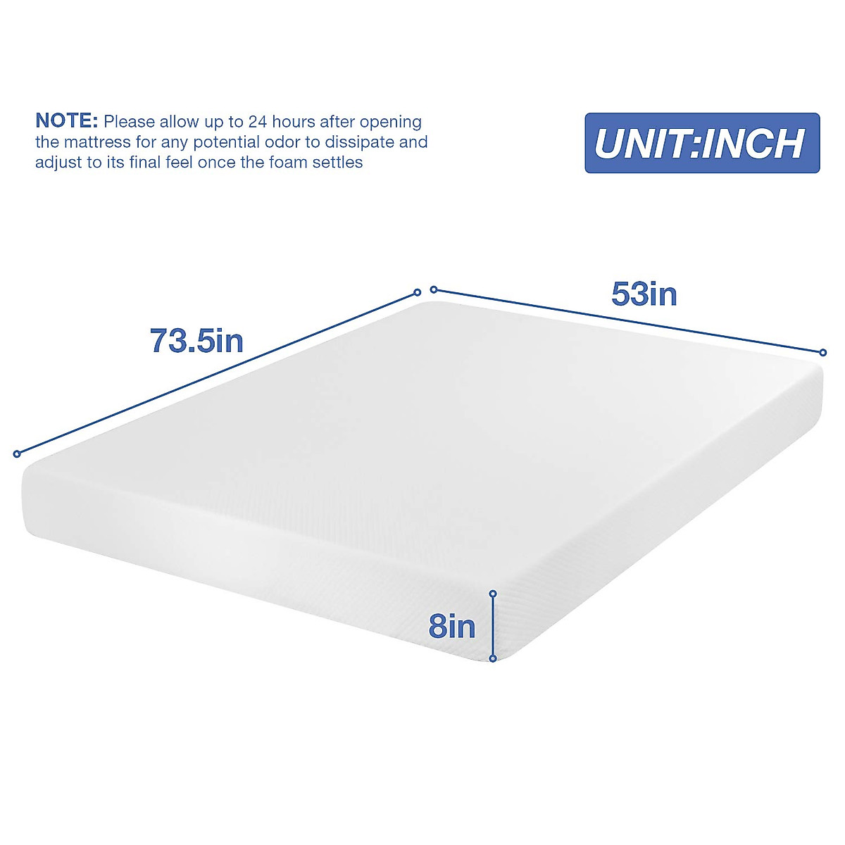 Pazidom Full Size Mattress, 8 Inch Gel Memory Foam Mattress for Cool Sleep & Relieving Pressure, CertiPUR-US Certified Medium Firm Mattresses, Bed-in-a-Box, Full