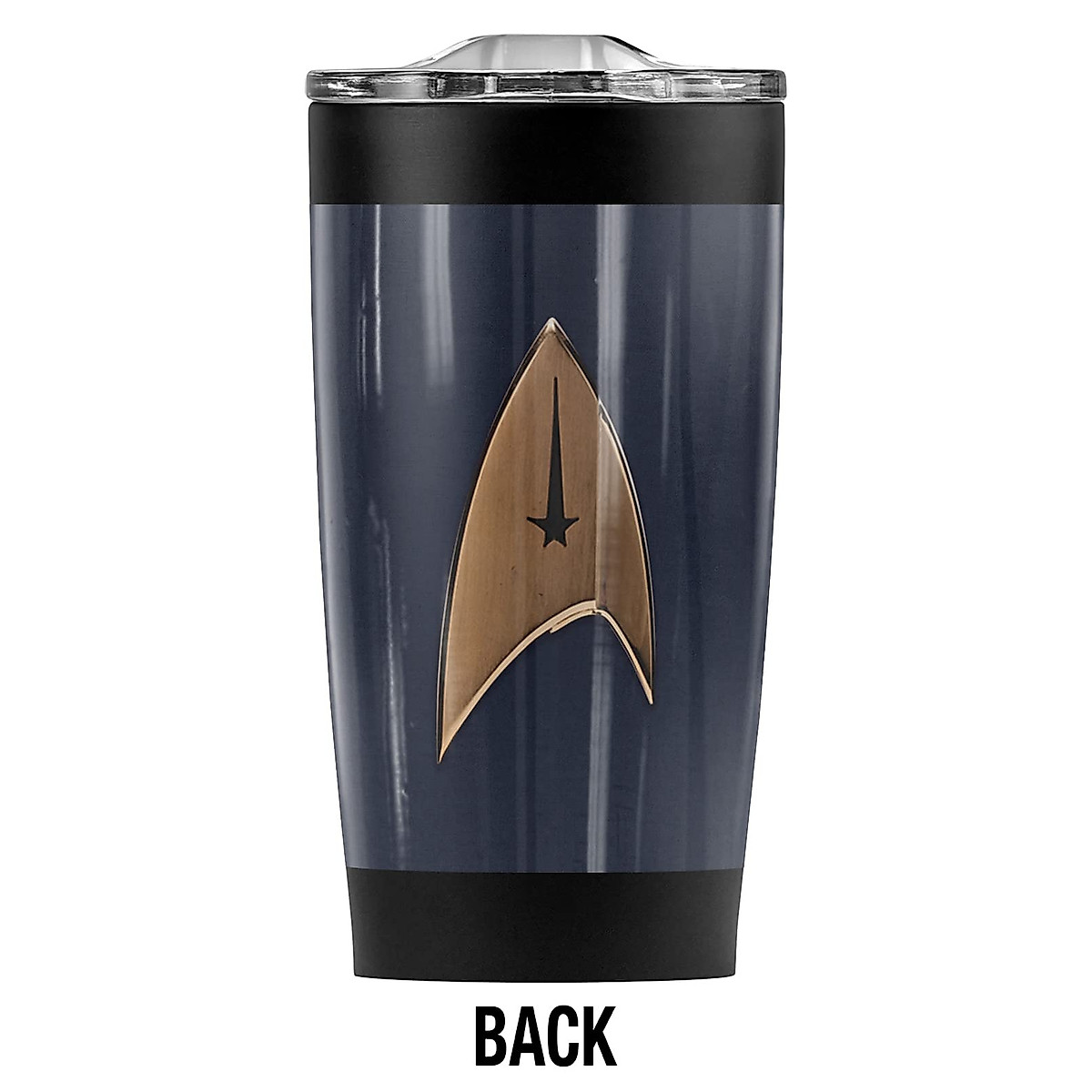 LOGOVISION Star Trek Command Uniform Stainless Steel Tumbler 20 oz Coffee Travel Mug/Cup, Vacuum Insulated & Double Wall with Leakproof Sliding Lid | Great for Hot Drinks and Cold Beverages