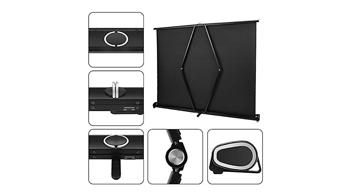 FZZDP 50 Inch Portable Projection Screen for Business & Home Use