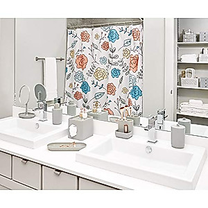 IDesign Plastic Divided Shower Caddy Tote, College Essential for Dorm Room, Communal and Shared Bathroom, The Orbz Collection - 11.25" x 5.25" x 12", White