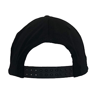 Marijuana American Flag - Weed Pot Leaf 5-Panel Snapback Hat (Black)