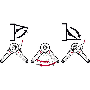 Flap Stay Hamper Kit, For Slanted Laundry Hamper, With adjustable spring force Nickel-Plated