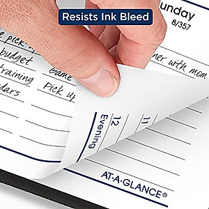AT-A-GLANCE 2024 Weekly Appointment Book & Planner, DayMinder, 5" x 8", Small, Spiral Bound, Black (G2000024)