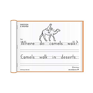 Learning Without Tears - Letters and Numbers for Me Student Workbook, Current Edition - Handwriting Without Tears Series - Kindergarten Writing Book - Capital Letters, Numbers - For School or Home Use