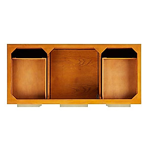 Signature Hardware 953672-48-RUMB-8 DITA 48" Wall Mounted Single Basin Vanity Set with Poplar Cabinet, Quartz Vanity Top, and Undermount Sink