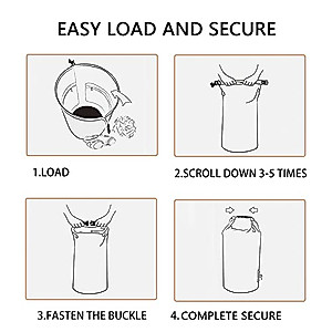 Kimmama 70L Waterproof Laundry Bag Backpack,Heavy Duty Laundry Bag with Strap,Dirty Clothes Organizer for Travel,Camping,College Dorm,Laundromat,Apartment (Grey)