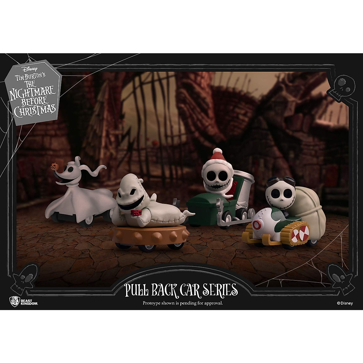 Beast Kingdom The Nightmare Before Christmas: Oogie Boogie Pull Back Car, Multicolor