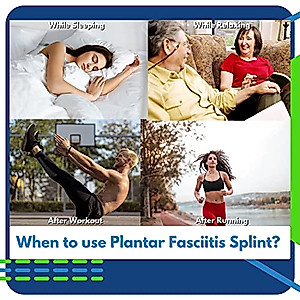 Plantar Fasciitis Night Splint - 2022 Night Splint For Plantar Fasciitis Splint Night Relief for Drop Foot - Adjustable Plantar Fasciitis Brace Night Splint for Plantar Fasciitis Men and Women Achilles Tendonitis Relief