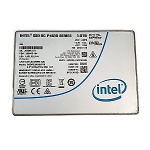 Intel SSD 1TB DC P4510 SSDPE2KX010T8 2.5 U.2 NVMe PCIe for Dell HP Lenovo Supermicro Server