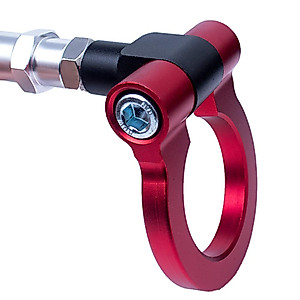 CAR CAN'T FLY Racing Style Front Rear Bumper Trailer Ring Red Towing Tow Hook for Subaru BRZ Impreza WRX Sti Scion FR-S Toyota 86